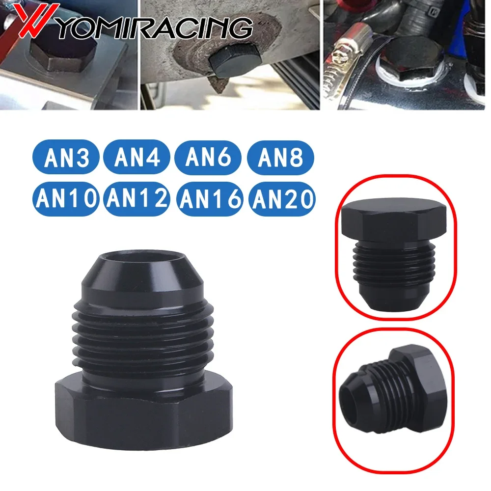 AN4 AN6 AN8 AN10 AN12 Male Flare Thread Hexagon Head Blanking Plugs ...