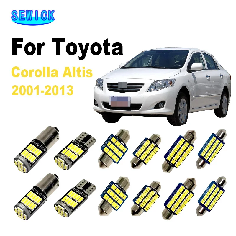 SEWICK-Canbus-LED-Interior-Dome-Map-Light-Kit-For-Toyota-Corolla-Altis ...