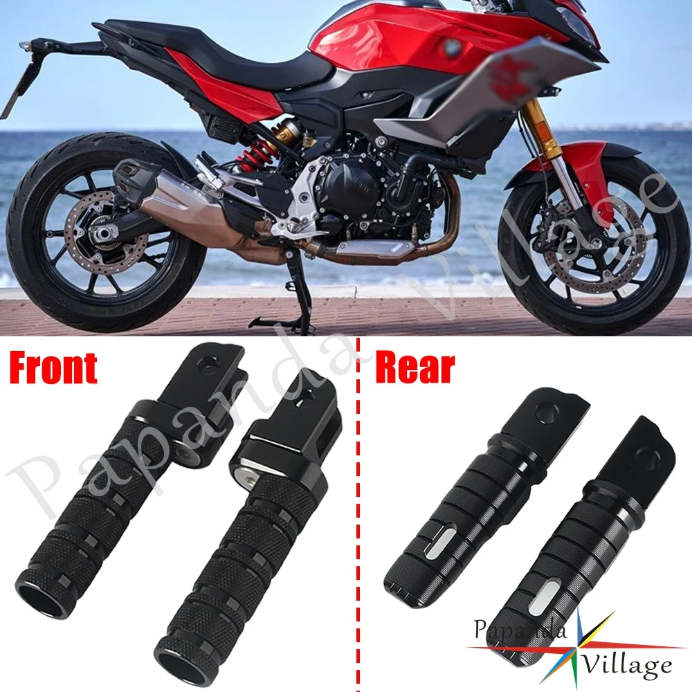 Motorcycle Folding Footrests Footpegs Foot Rests Pegs Rear Pedals Set ...