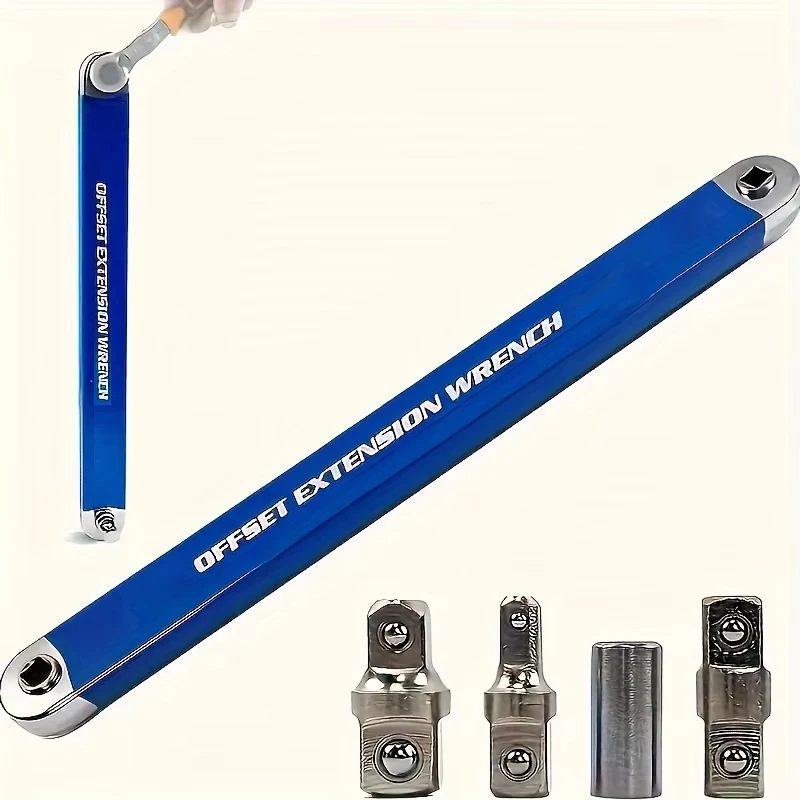 Impact Resistant Extension Wrench Set, Multi-Purpose Ratchet Wrench w ...