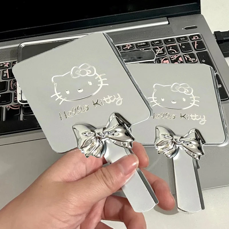 Sanrio-espejo-de-mano-de-Hello-Kitty-para-ni-a-Forma-cuadrada-port-til ...