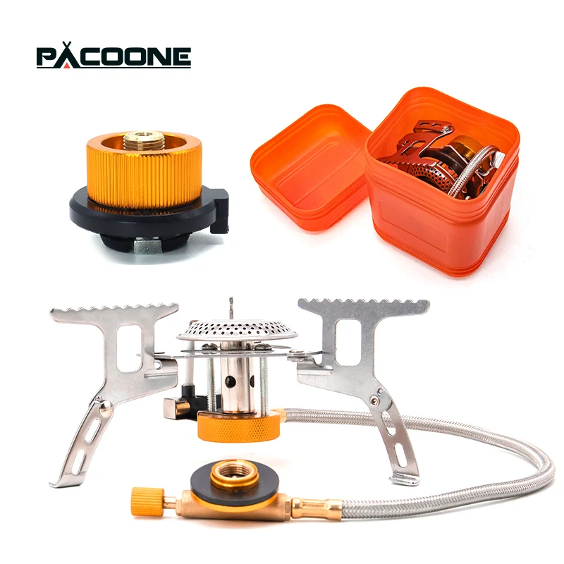 PACOONE-Tourist-Burner-Camping-Gas-Stove-Picnic-Camp-Stove-Outdoor ...