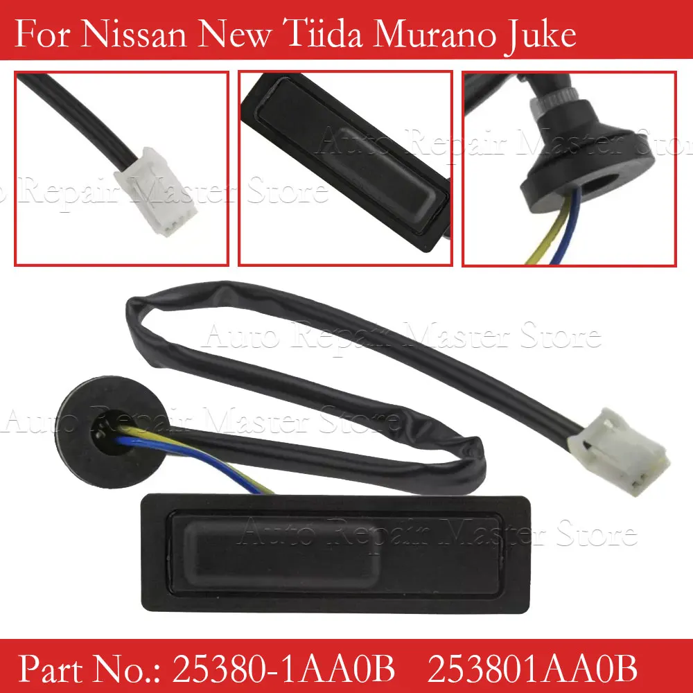 25380-1AA0B-For-Nissan-Tiida-Murano-Juke-Rear-Trunk-Tailgate-Handle ...