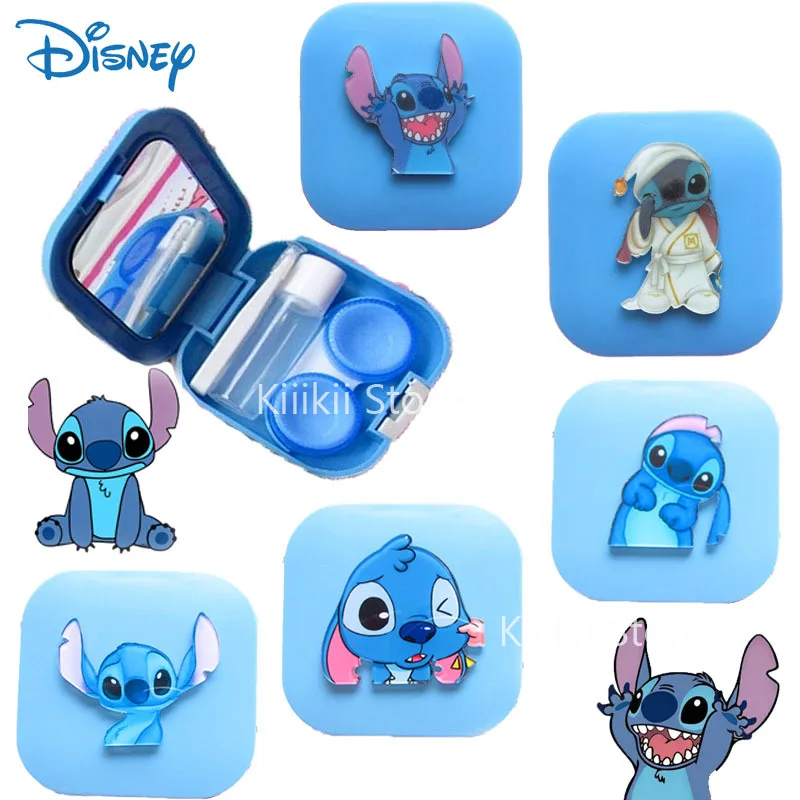 Disney Stitch Mini Contact Lens Case Travel Kit Easy Carry Mirror ...
