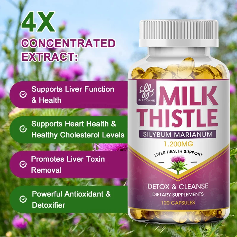 3X-Organic-Milk-Thistle-Extract-Capsules-Liver-Health-Help-Liver-Detox-Cleanse-Liver-Protection ...