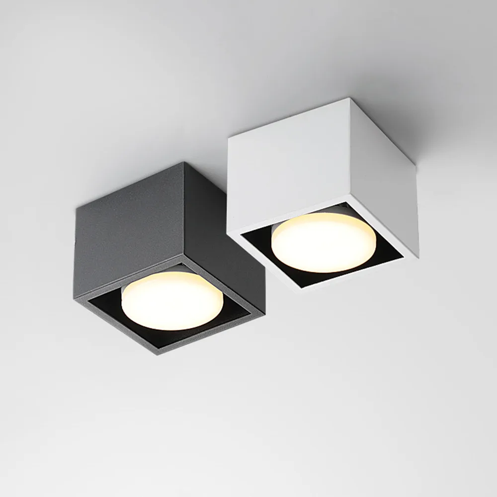 Surface-Mount-Square-LED-Downlight-with-Replaceable-Gx53-LED-Lamp-Not ...