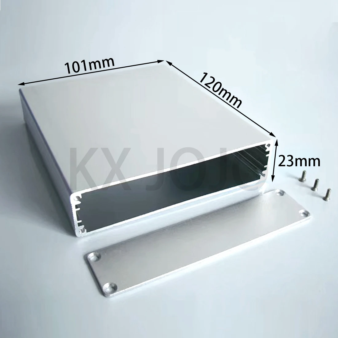 Aluminum-Enclosure-101-23-120mm-Integrated-Case-Electrical-Extruded-Box-Silver-Circuit-Board ...