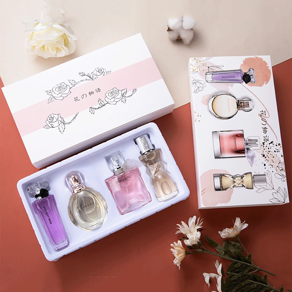 Gift-Box-Four-Piece-Set-Fragrance-Lasting-Body-Spray-Perfume-Essential ...