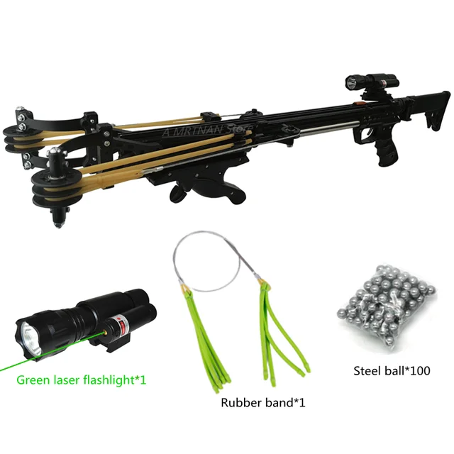 Precision Powerful Fast Aiming Laser Slingshot Professional Hunting ...