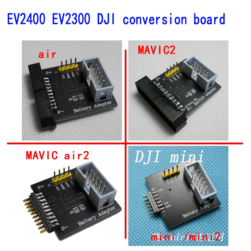 DJI drone battery connector adapterEV2400 EV2300 AIR MAVIC2 MAVIC AIR2 Mini/ MINI2 board No need ...