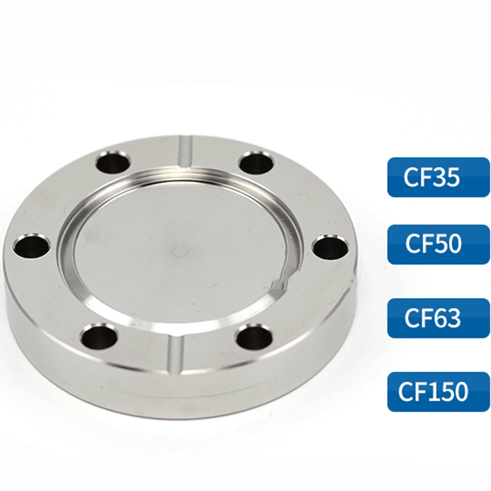 CF16/25/36/50/63/100/150/200/250 Vacuum Flange Blind Plate Blank Sanitary Pipe Fitting SUS304 ...