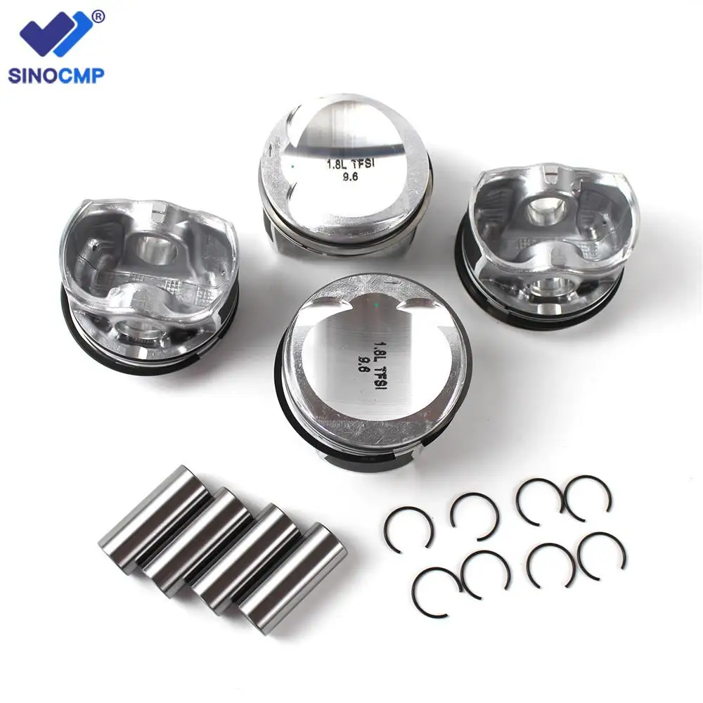 1.8T Engine Pistons 21mm & Rings 83mm Fit For VW Golf AUDI A3 A4 A5 TT ...