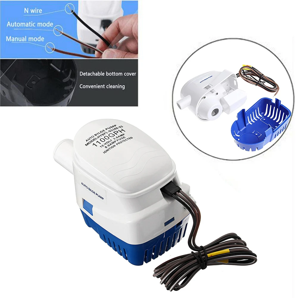 Automatic-12V-Water-Houseboat-Electric-Boat-Pump-Yacht-Submersible-Boat ...