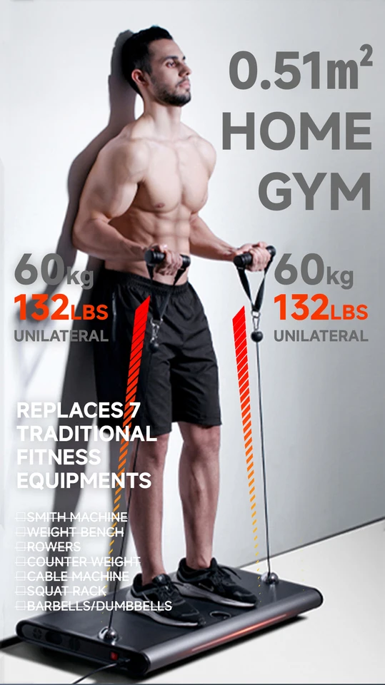 Digital Home Gym Resistance Nano Gym: Portable Home Gym With