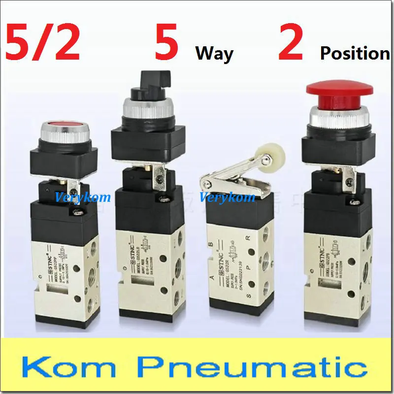 STNC-G522-Series-5-2-Way-Pneumatic-Manual-Control-Valves-Roller-Limit ...
