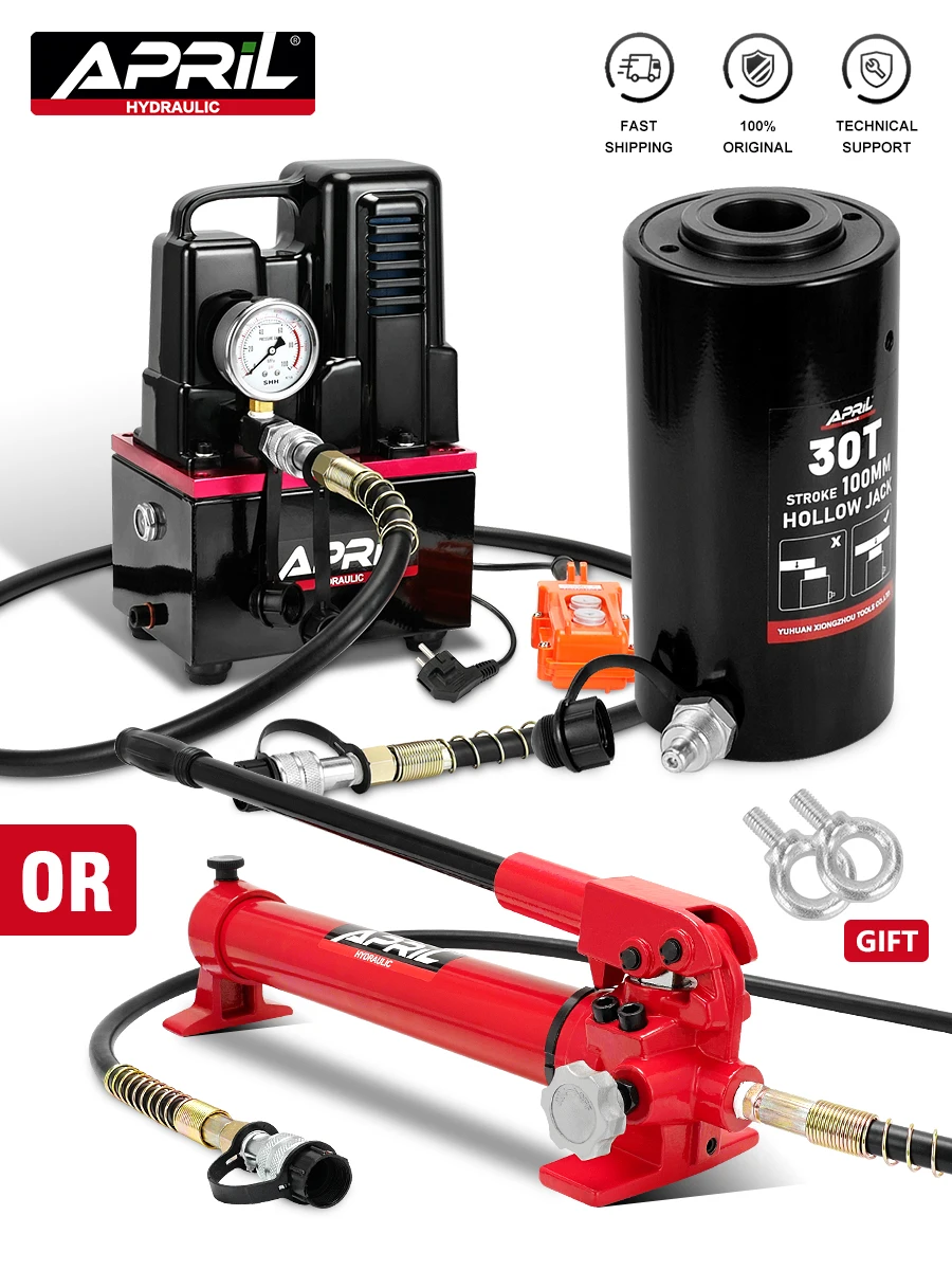 30Ton-100mm-Hydraulic-Hollow-Hole-Cylinder-Hydraulic-Lifting-Jack-RCH ...