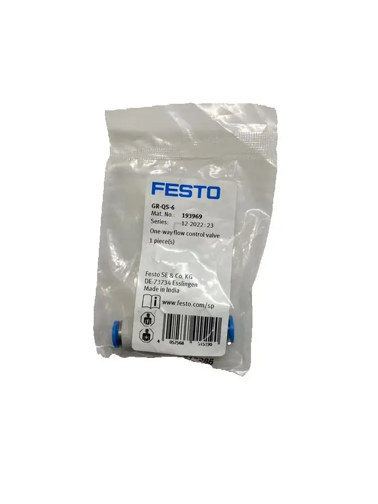 FESTO-Quick-Plug-One-way-Throttle-Valve-GR-QS-6-8-193969-193970 ...