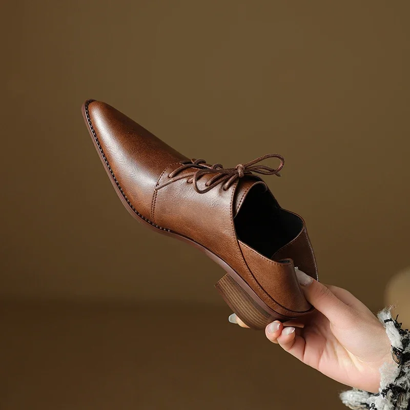 2024-Spring-Autumn-Women-Pumps-Natural-Leather-22-25cm-Cowhide-Upper ...