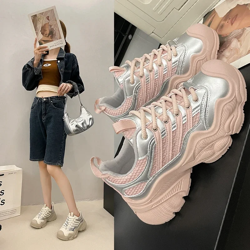 Designer-Shoes-for-Women-2024-New-Chunky-Heel-Platform-Women-s-Sneakers ...