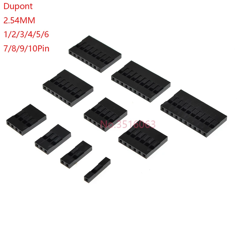 50PCS-Single-row-dupont-header-connector-2-54MM-pitch-male-female ...