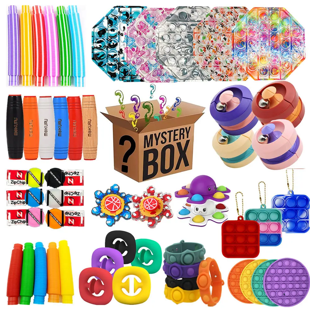 Random-Fidget-Toys-Pack-Mystery-Box-300-Diferentes-Antistress-Simples ...