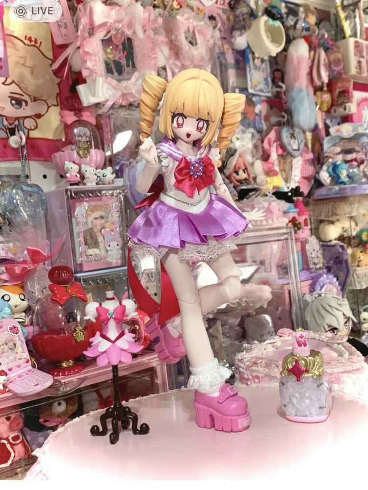 Bandai Kawaii Monster Cute Girl Candy Galaxy Blind Box 6 Pcs Bjd Dolls ...