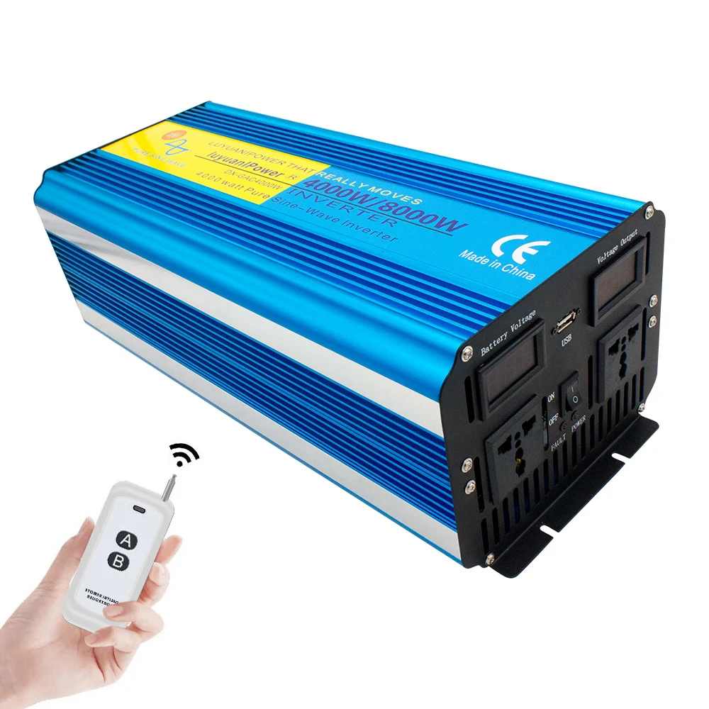 Pure Sine Wave Power Inverter 8000W dc 12v LED display is suitable for ...