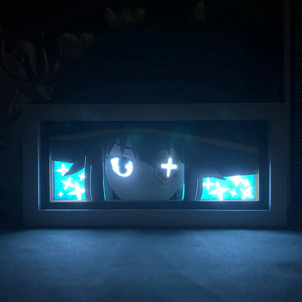 Waifu-KonoSuba-Megumin-LED-Light-Box-Kawaii-Room-Decor-Book-Shelf ...