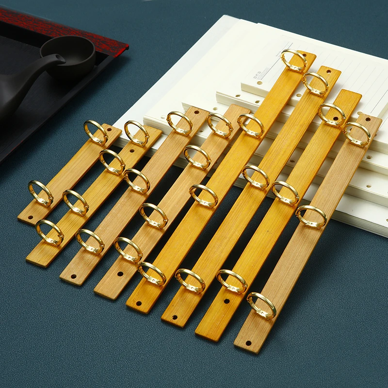 1PCS-A4-A5-B5-A6-A7-Creative-Bamboo-Ring-Binder-Clips-Metal-Ring-Binder ...