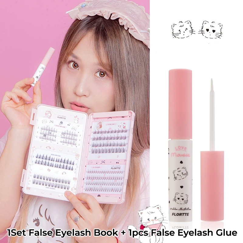FLORTTE-X-MIKKO-Co-Branded-False-Eyelash-Book-Single-242-Cluster ...