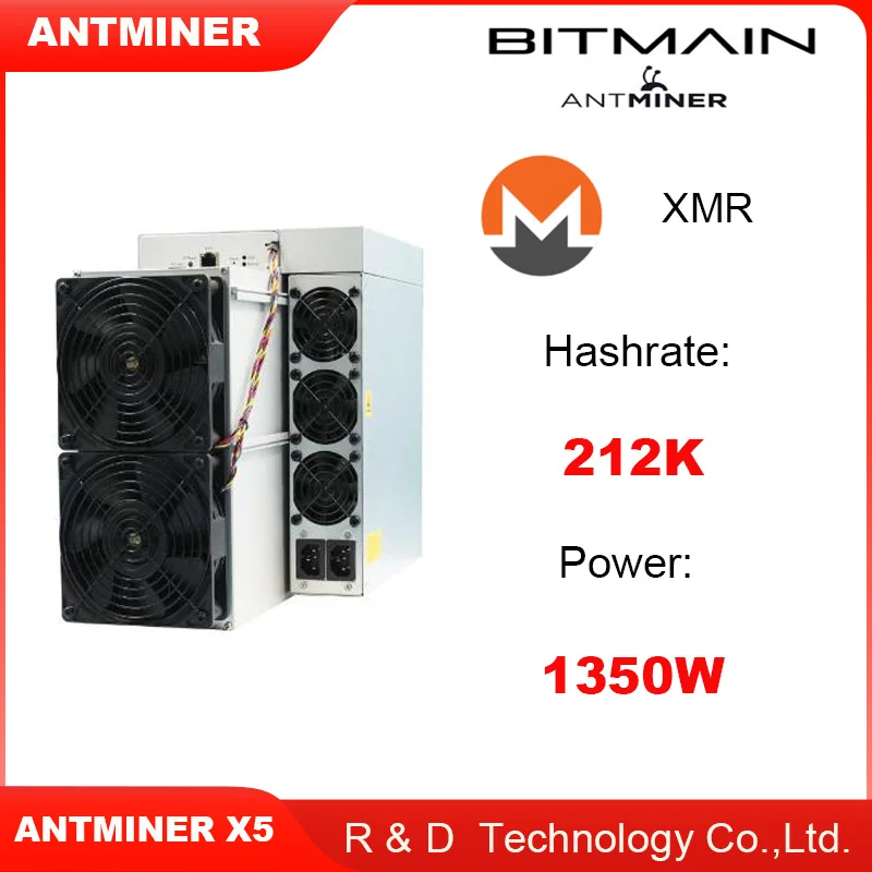 NEW Original Antminer X5 212K hashrate 1350W power first XMR miner pioneering XMR Mining with ...