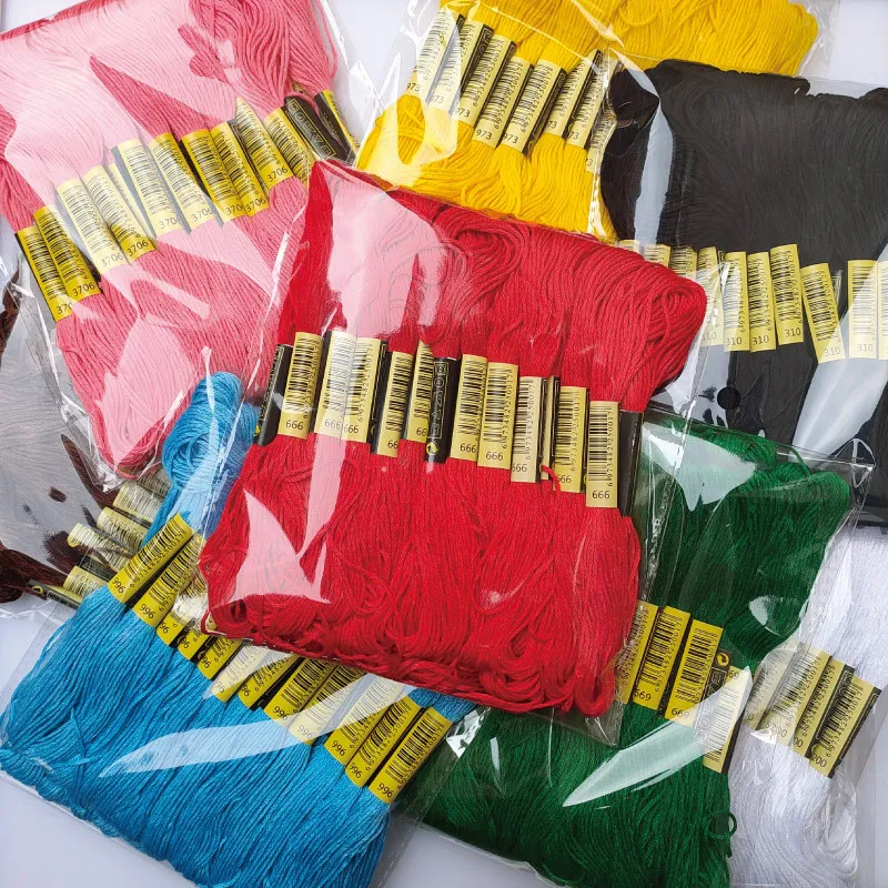 24PCs-Embroidery-Hand-Sewing-Thread-DIY-Craft-Needlework-Silk-Line ...