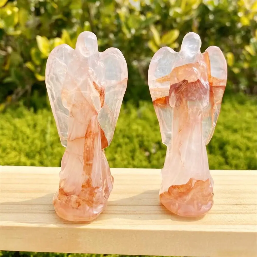 Natural-Red-Fire-Quartz-Hematoid-Angel-Carving-8cm-Crystal-Reiki ...