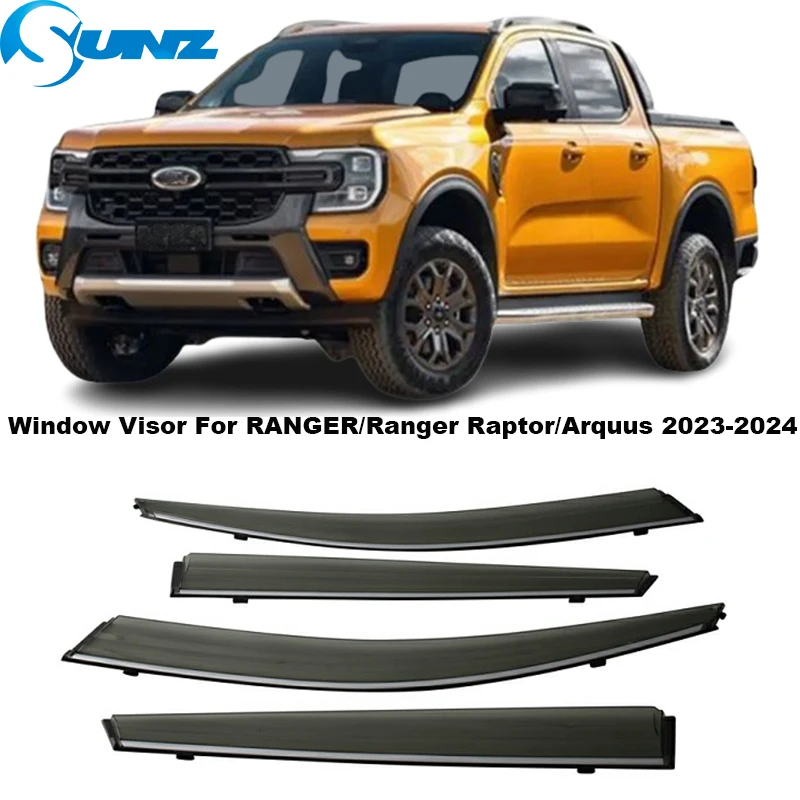 Side-Window-Visor-For-Ford-Ranger-Ranger-Raptor-Arquus-Trigger-2023 ...