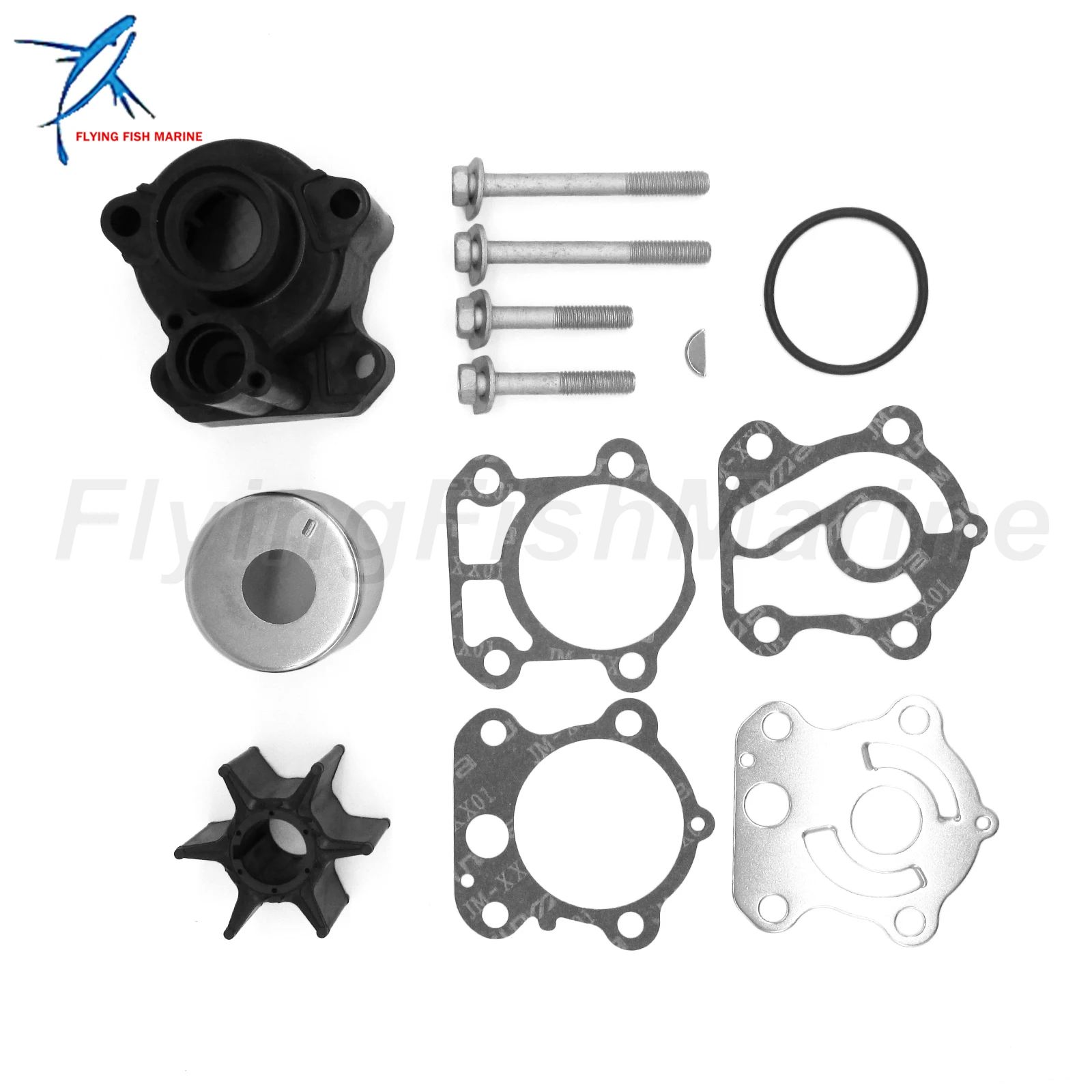 Outboard Engine 67F-W0078-00 18-3409 Water Pump Repair Kit with Housing 67F-44311-01 for Yamaha ...