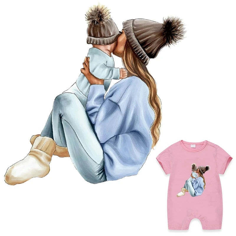 Stickers On Clothes Baby Mom Iron On Patches Diy Accessory Stickers ...