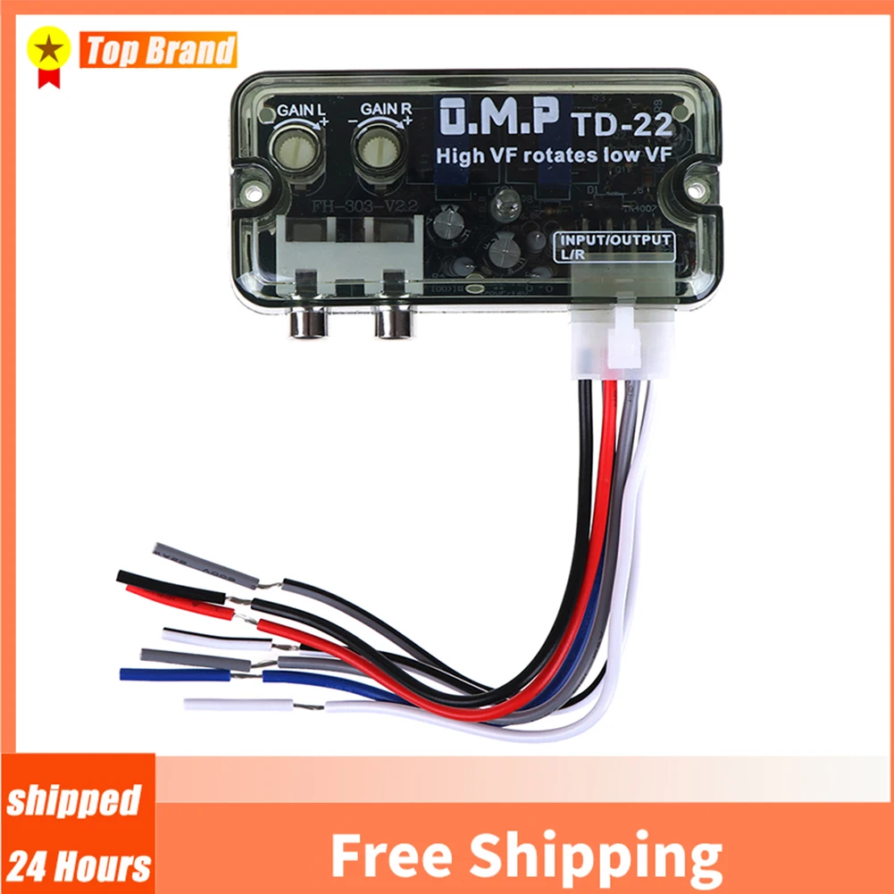 Auto-Car-Audio-Converter-12V-RCA-Stereo-High-To-Low-Adjustable ...