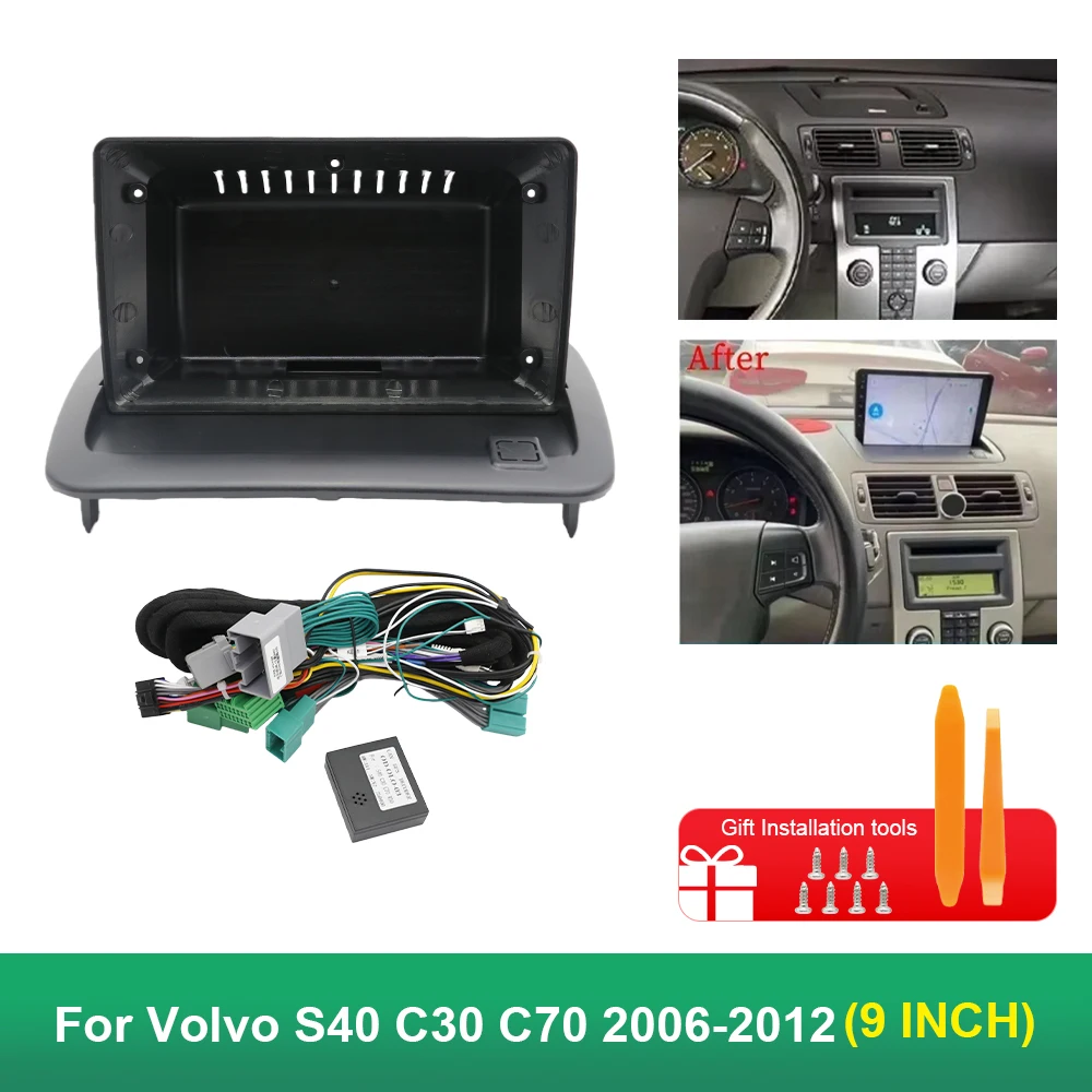 9 Inch Car Frame Fascia Adapter Canbus Box Android Radio Dash Fitting ...