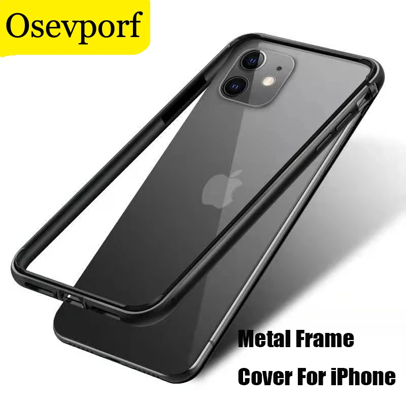 Aluminum-Metal-Bumper-Frame-Cover-For-iPhone-12-11-Pro-Max-Capinha ...