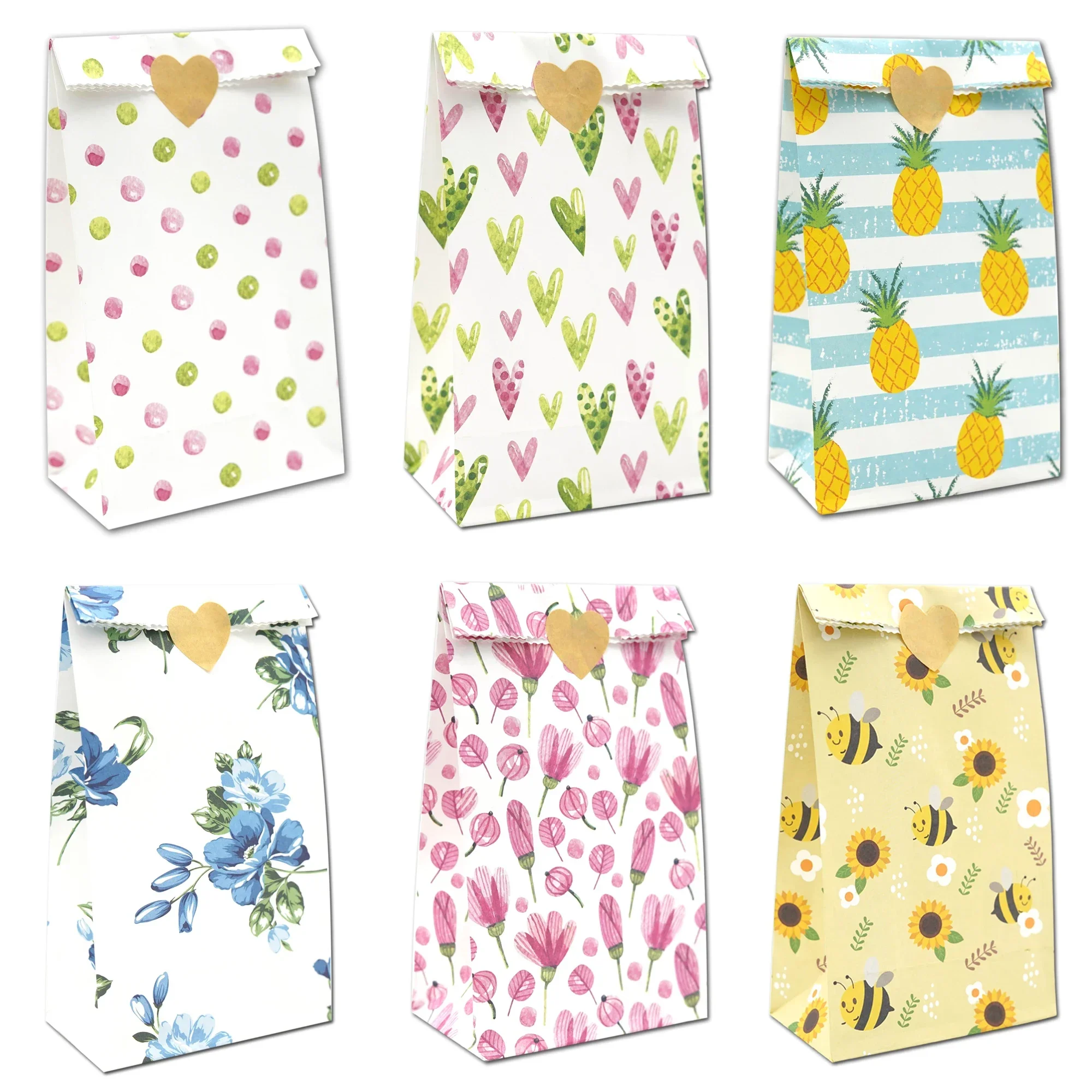 Paper-bag-Stand-up-Colorful-Bags-Cookie-Gift-Packing-Bag-Birthday-Party ...