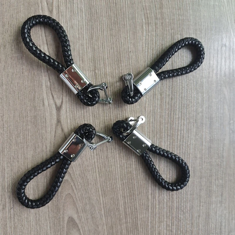 Car Logo Keychain With Car Logo Metal Keychain Nylon Braided Rope Key ...