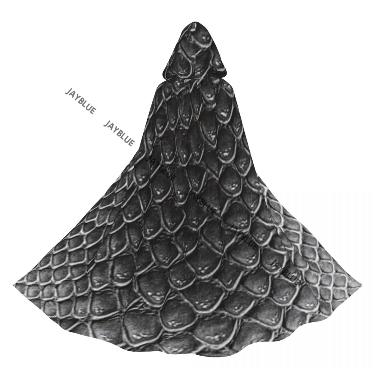Unisex-Adult-Snake-Skin-Texture-Print-Cloak-with-Hood-Long-Witch ...