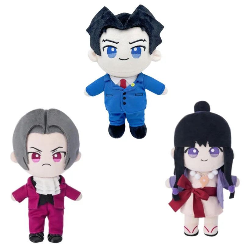1-2pcs-Ace-Attorney-Plush-Phoenix-Wright-Miles-Edgeworth-Maya-Fey-Cute ...