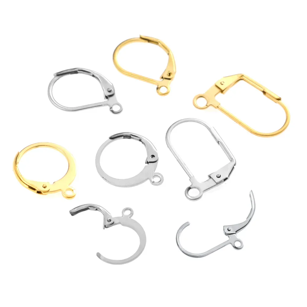 Aiovlo-20pcs-lot-Stainless-Steel-Gold-French-Lever-Back-Ear-Wire-Hoop ...