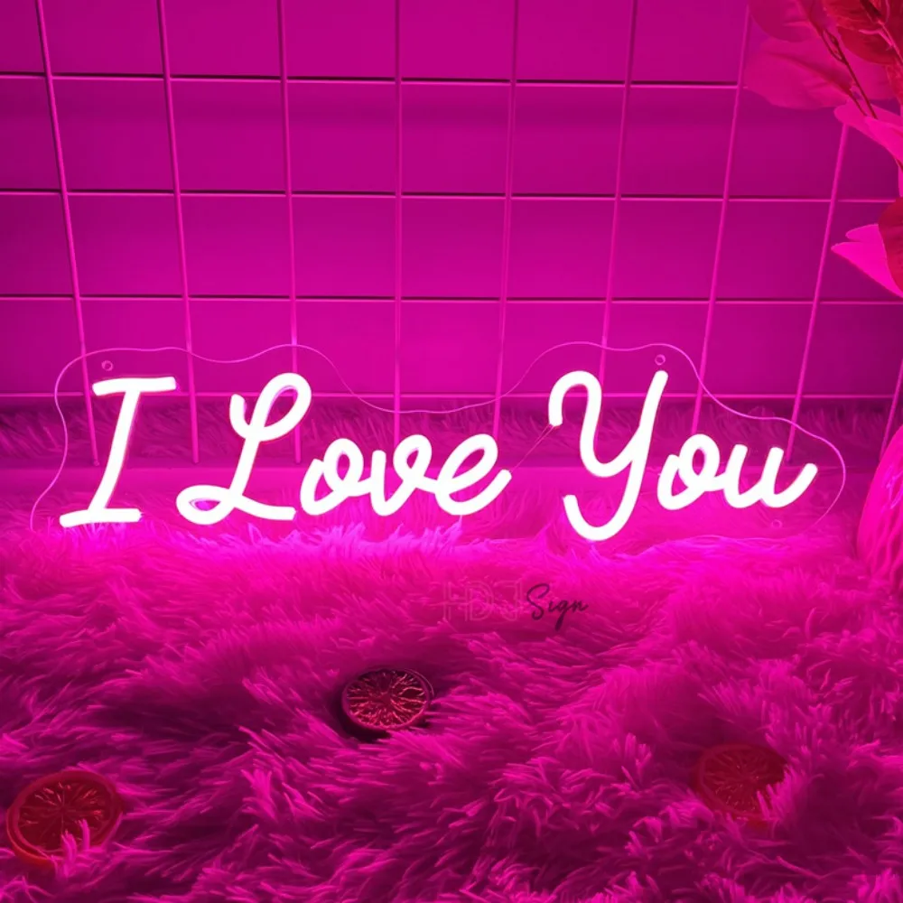 I-love-you-Led-Neon-Lights-Sign-Art-Wall-Hanging-Wedding-Party ...