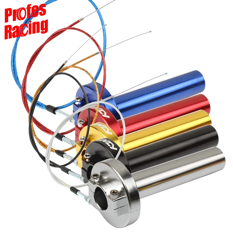 Universal 22mm 7/8" Motorcycle Throttle Twist Grip CNC Aluminum Gas ...