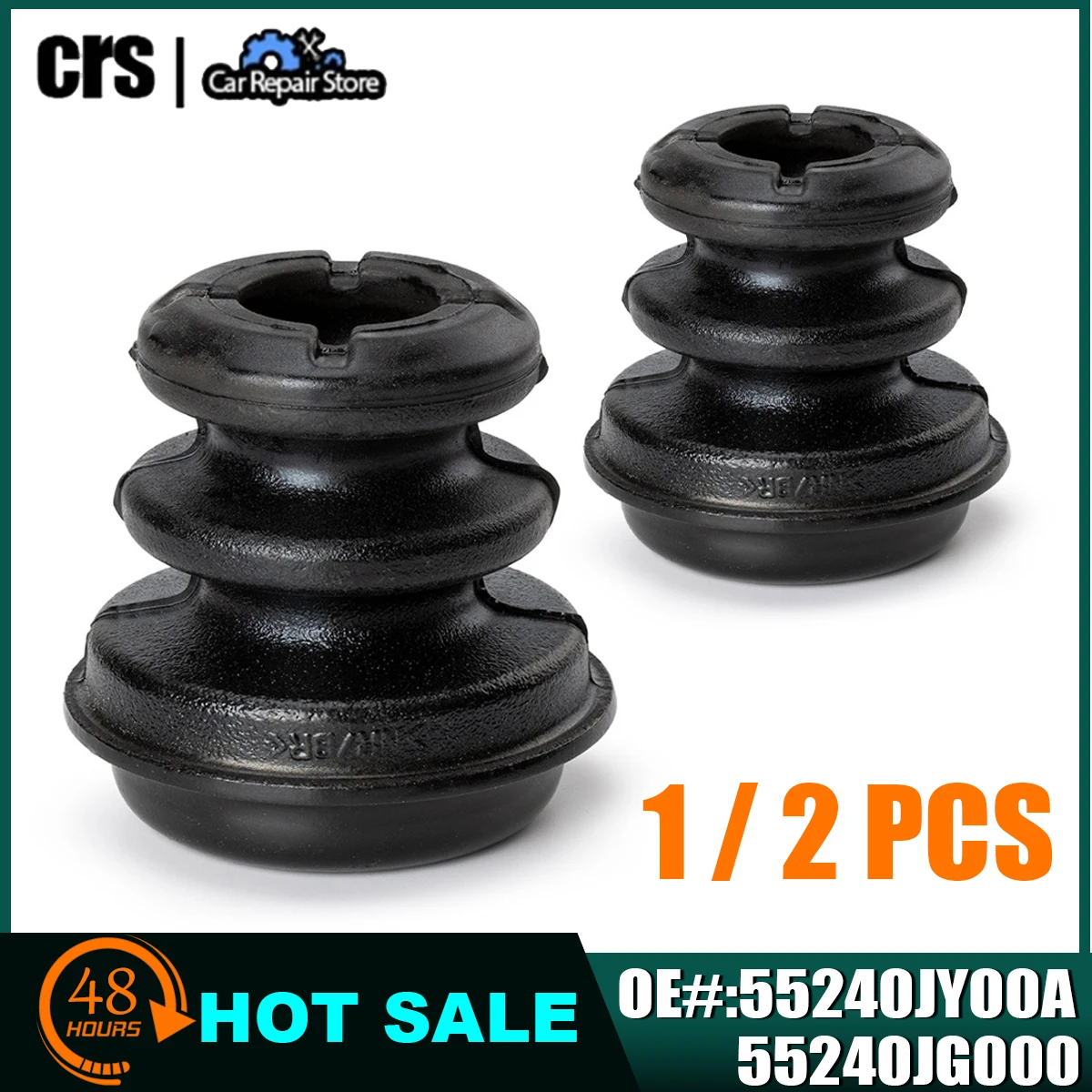 1/2pcs 55240JY00A 55240JG000 Rear Coil Spring Bumper For Nissan Qashqai ...