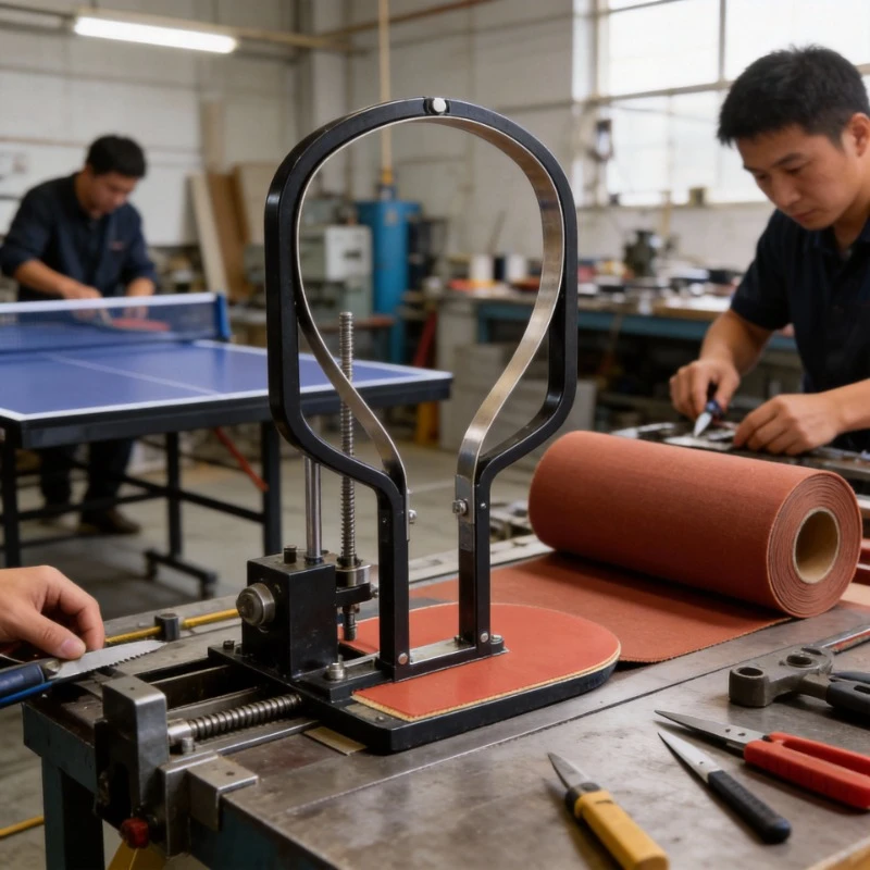 Manual Double Roller Table Tennis Racket Rubber Cutting Machine with ...