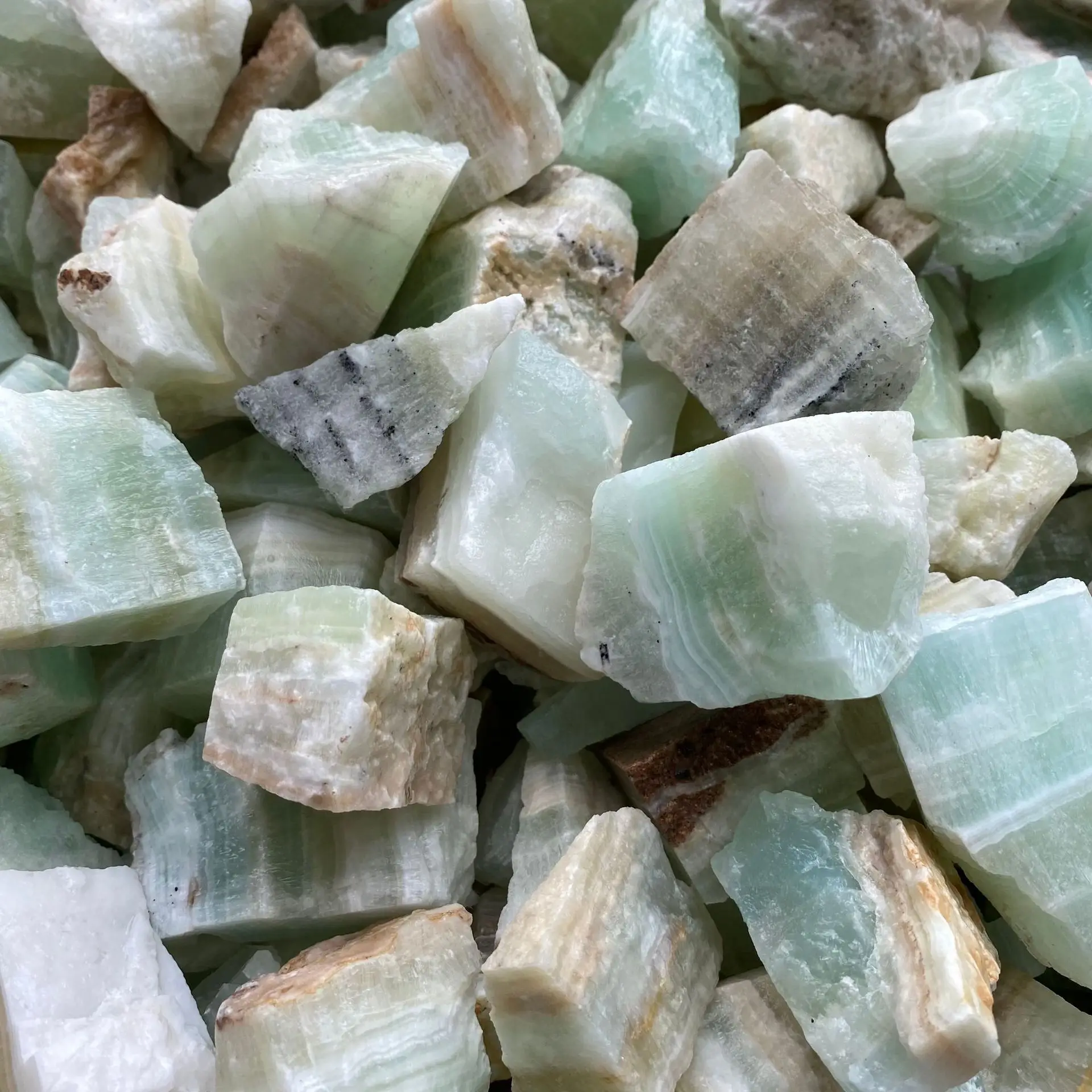 Natural Afghan Jade Caribbean Stone Raw Stone Calcite Jade Mineral ...