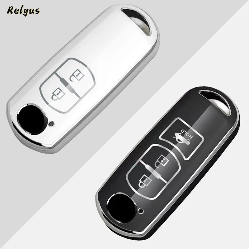 Soft-TPU-Car-Remote-Key-Case-Cover-Shell-for-Mazda-2-3-6-Atenza-Axela ...